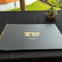 Gold Matte Black 11 X 8.5 Portrait Letter Size Portfolio Book - Etsy