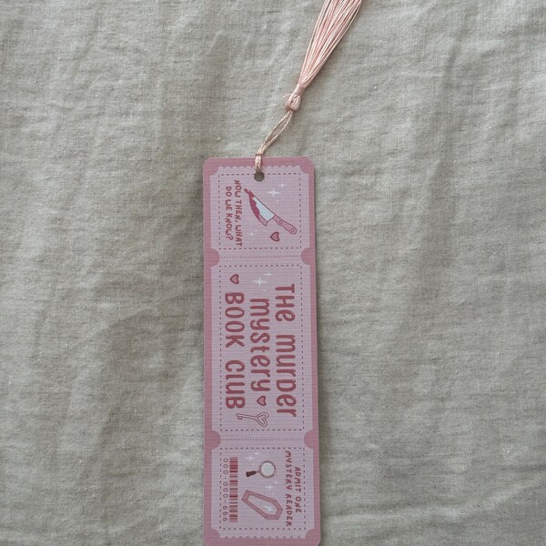 Murder Mystery Book Club Bookmark | Spooky Bookmark | Mystery Thriller ...