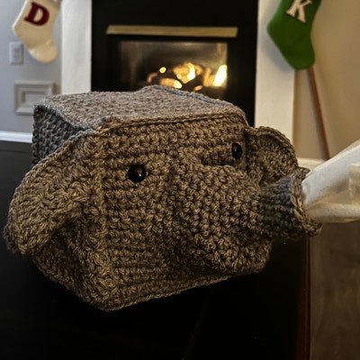 Elephanttissue Box Cover Crochet Tissue Box Cover Crochet - Etsy