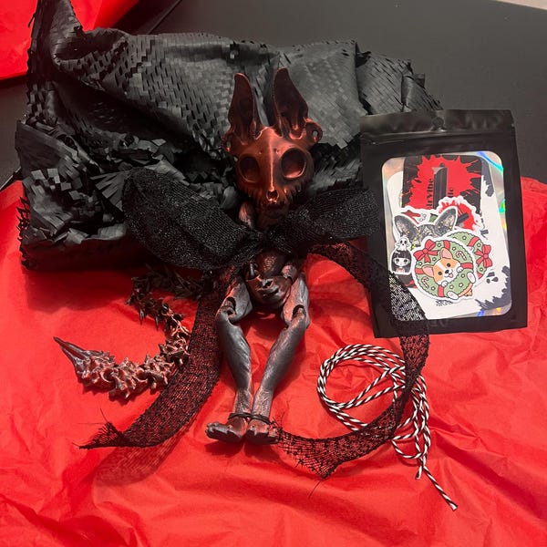 Creepy Articulated Alien Cat | 3D Printed | Sphinx With Stand ...