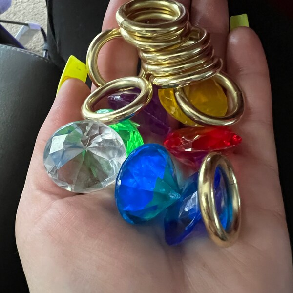 Sonic - Gold 9 Mini Metal Power Rings - Game Figure Display - Etsy