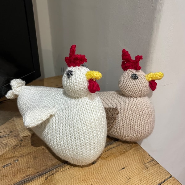 Henrietta the Little Brown Hen Knitting Pattern - Chicken - Easy Knit ...
