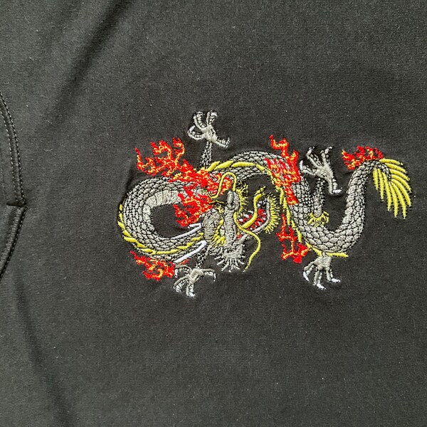 Dragon in Flame - Machine Embroidery Design- Chinese Dragon Embroidery ...