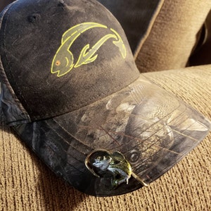 Bass Bone Fish Hookit© Fishing Hat Hook Brim Clip Hat - Etsy
