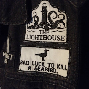 The Lighthouse Embroidered Patch. Horror Movie Inspired Patches. Iron ...