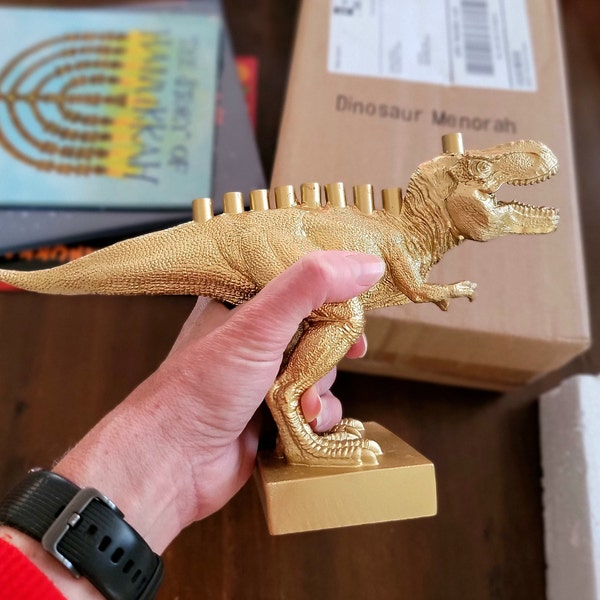 Dinosaur Menorah - Etsy