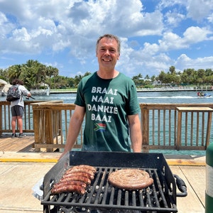 Springbok Face Sticker South Africa Flag Distressed Hier Kom Die Bokke ...