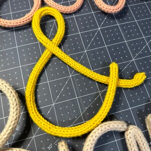 Printable Letter Templates for Knitted Wire Tricotin - Etsy