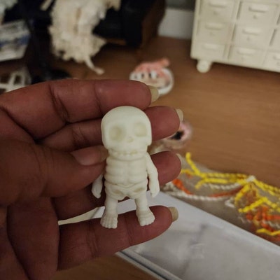 Tiny Articulated Skeleton, 3D Printed, Designed by ZOU3D - Etsy