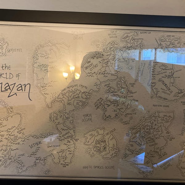 Malazan Map: Hand Drawn Fantasy Style Map of Steven Erikson and Ian ...
