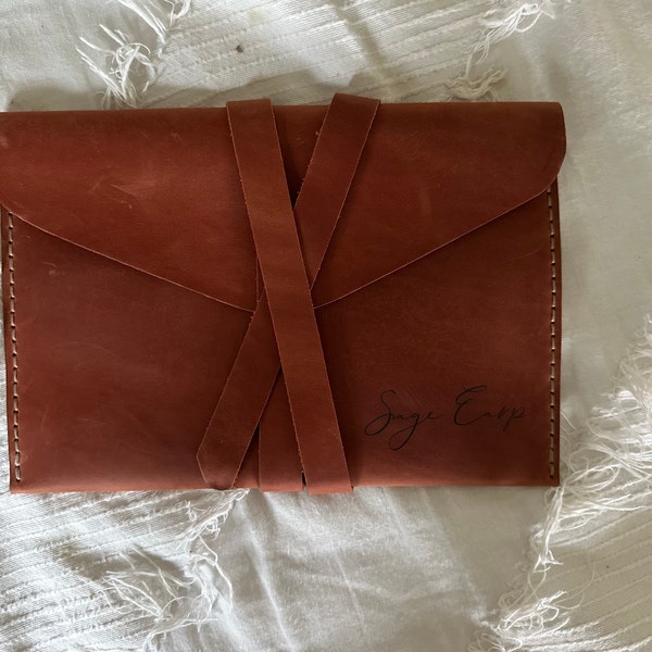 Leather Photo Envelope – 6x8 in (15x21 Cm) Personalized Holder ...