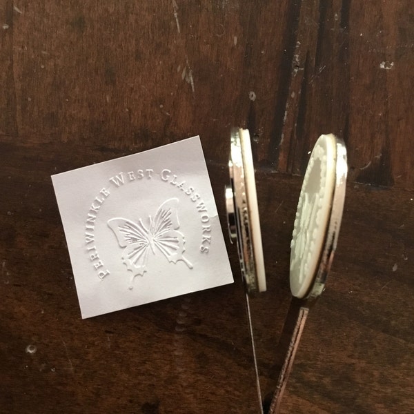 Custom Embosser Seal Hand Held 1-5/8" Round Custom Embosser Insert Die ...