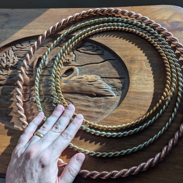 HUGE 105.94cm/ 41.7 Mayan Teotihuacan Cubit Copper Tensor Harmonizer ...