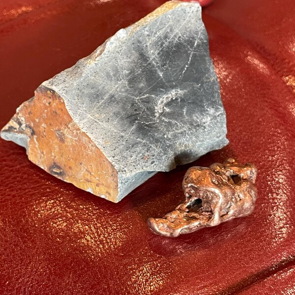 PURE COPPER NUGGET 2 1/2 4-6 Oz Large Native Float Copper Raw Rocks and ...