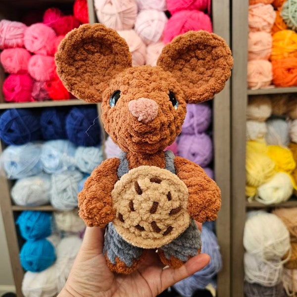 Crochet Mouse in Overalls Pattern Low Sew Plushie Pattern - Etsy