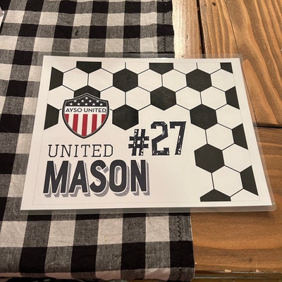 Soccer Team Signs Tournament Door Signs Personalized 8X10 Inch PDF ...