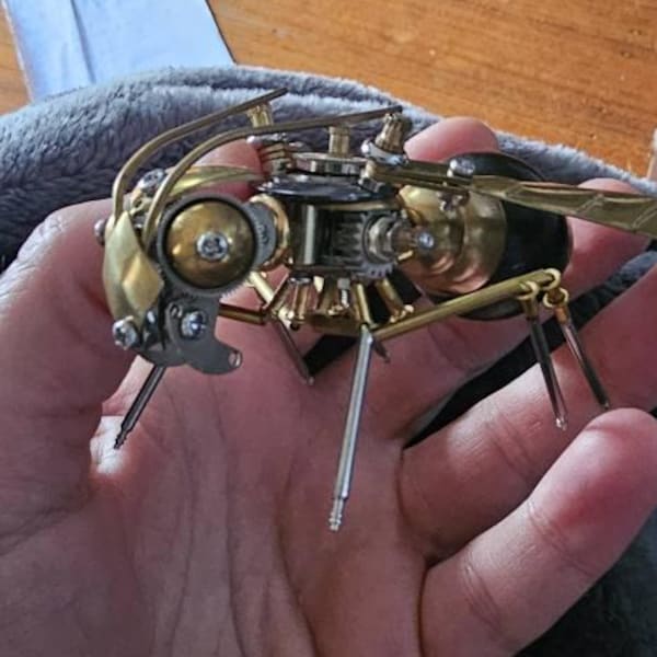 Steampunk Mechanical Insect Wasp DIY Handmade Creative Small Crafts ...