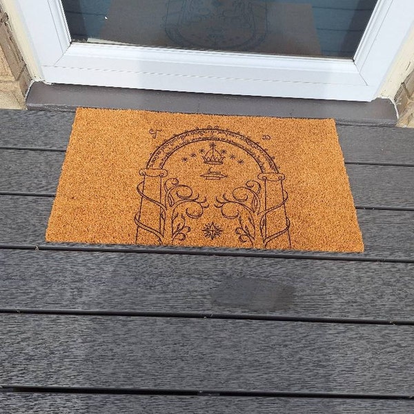 No Admittance Lord of the Rings Outdoor Mat Lord of the Ring Doormat ...