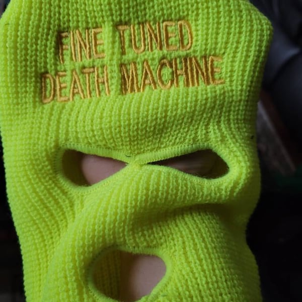 Personalized Ski Mask| Custom Text Embroidery| Three Hole Ski Mask ...