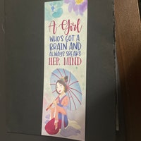 A Girl Whos Got A Brain and Always Speaks Her Mind Mulan Bookmark - Etsy