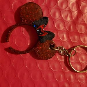 Villain-inspired Mickey Ear Keychain - Etsy