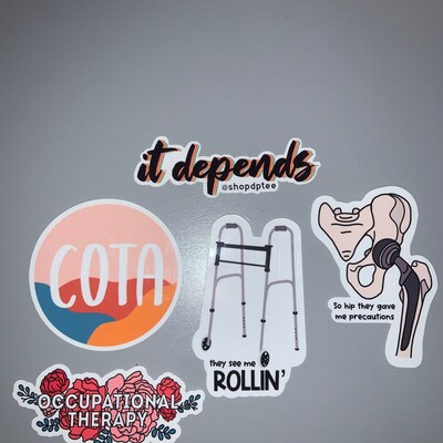 It Depends Die Cut Sticker Doctor of Physical Therapy - Etsy