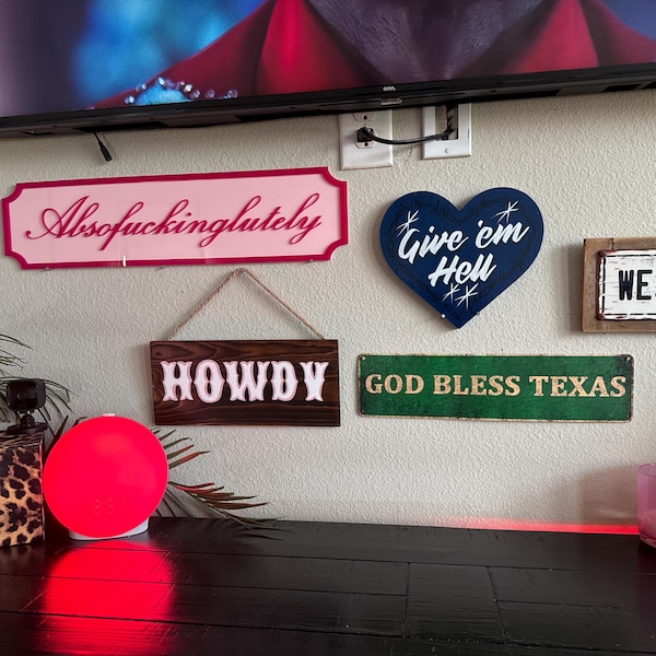 Absofuckinglutely Funny Entryway Sign, Wall Decor Home Sign, Street ...