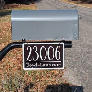 Mailbox Numbers Light Post Address Sign Personalized With - Etsy