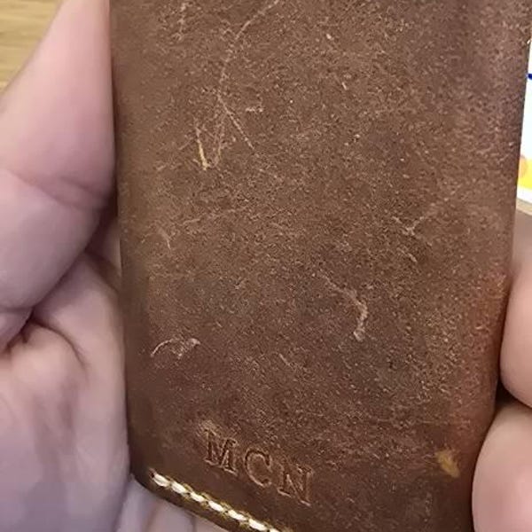 Slim Leather Card Holder, Minimalist Wallet for Men and Women, Simple ...