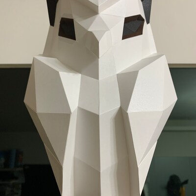 Papercraft Gas Mask Template DIY Paper Mask Low Poly - Etsy