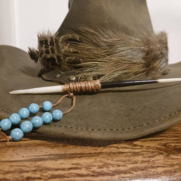 Genuine Porcupine Quill Cowboy Toothpick With Turquoise Beads 4 Inch - Etsy