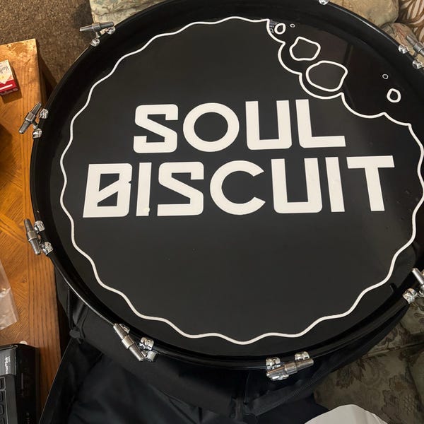 Custom Bass Drum Sticker, Bass Drum Decal, Custom Band Name, Custom ...