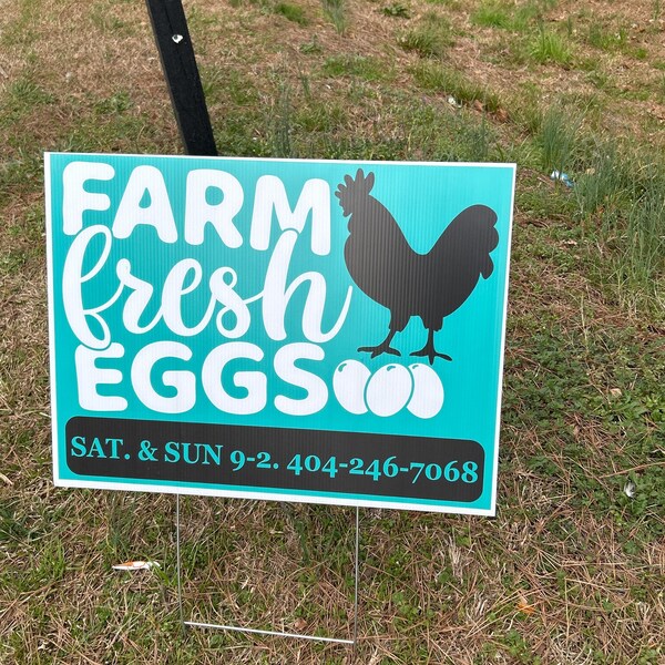 Custom for Sale by Owner Yard Sign, Printed 2-sided 24x18, Metal H ...