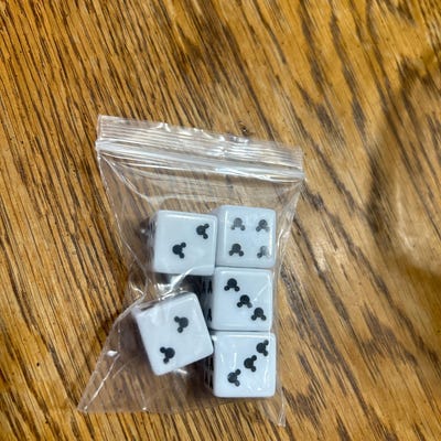Mickey Mouse Dice Lot of 5 Great for Gifts and Fish Extender - Etsy