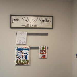 Kids Art Gallery Sign, Childrens Art Display Sign, Playroom Art, Kids ...