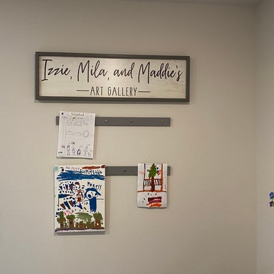Kids Art Gallery Sign, Childrens Art Display Sign, Playroom Art, Kids ...