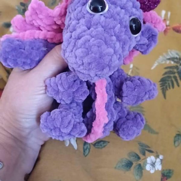 Diddy Dex the Palm Sized Snuggler Dragon Crochet Pattern Amigurumi ...