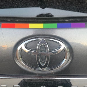 LGBT Gay Pride Rainbow Flag Car Vinyl Decal or Magnet Outdoor Window ...