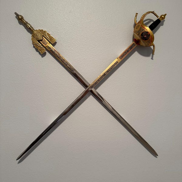 Hidden Sword Hanger - Single Rectangle for Rapier, Dagger, Smallsword ...