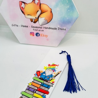 Teacher Gnome Gonk Bookmark Png Clip Art File for Sublimation - Etsy