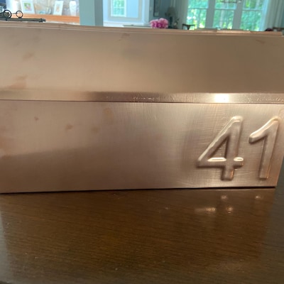 Large Flush Mount Copper Mailbox Wall Mount Mailbox Solid Copper ...