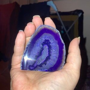 Purple Agate Geode, Brazilian Agate Geode, Purple, Agate, Gift, Crystal ...