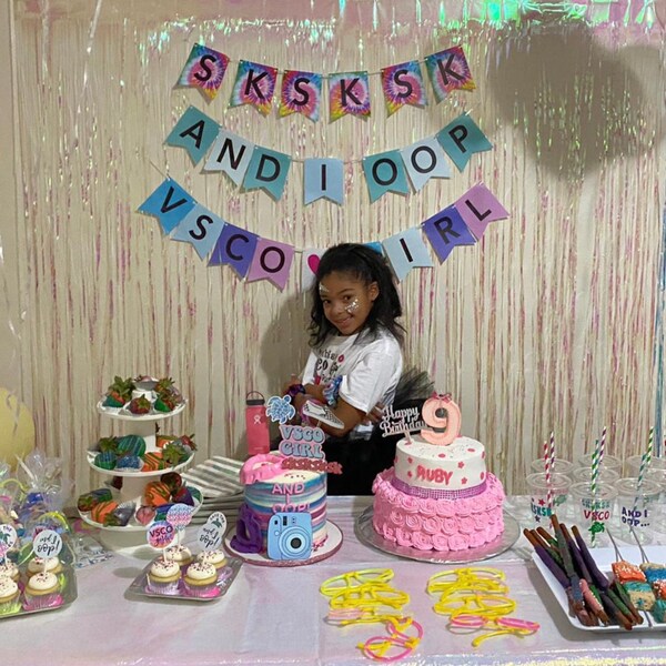 VSCO Banners set of 3. VSCO Party. and I Oop. Sksksk. VSCO Girl ...