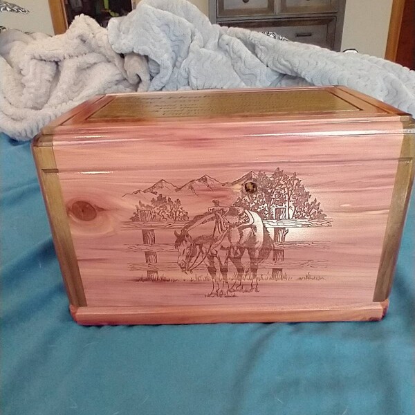 Urn Companion Cremation Box Wooden Urn Funeral Cremation Urn for Ashes ...