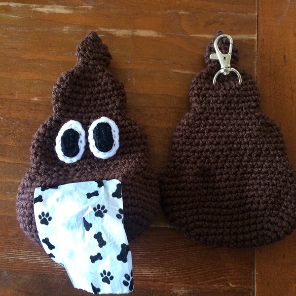 Poop Emoji Poop Bag Dispenser Crochet Pattern - Etsy