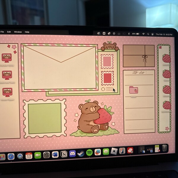 Capybara Computer Desktop Theme Background Wallpaper Organizer Set - Etsy