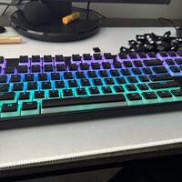 Low Profile Keycaps Set, Shine Through Double-shot ABS Keycaps, Backlit ...