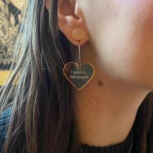 Iridescent Therapy is Not Enough I Need to Bite People Heart Hoop ...