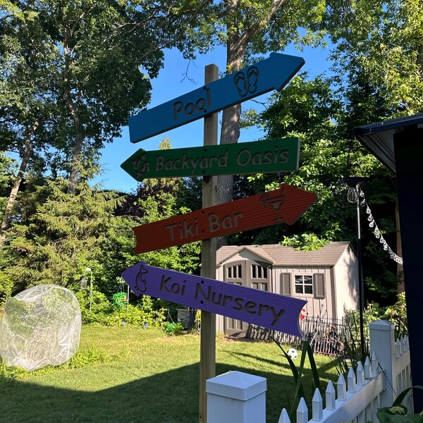 Direction, Mileage, Destination Outdoor Signs - Personalized ...