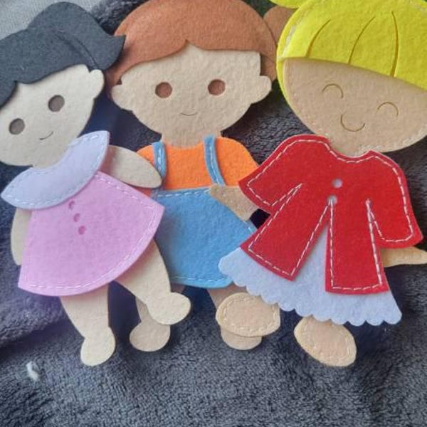Custom Nursery Rhymes Quiet Book With Finger Puppet Set, Five Little ...